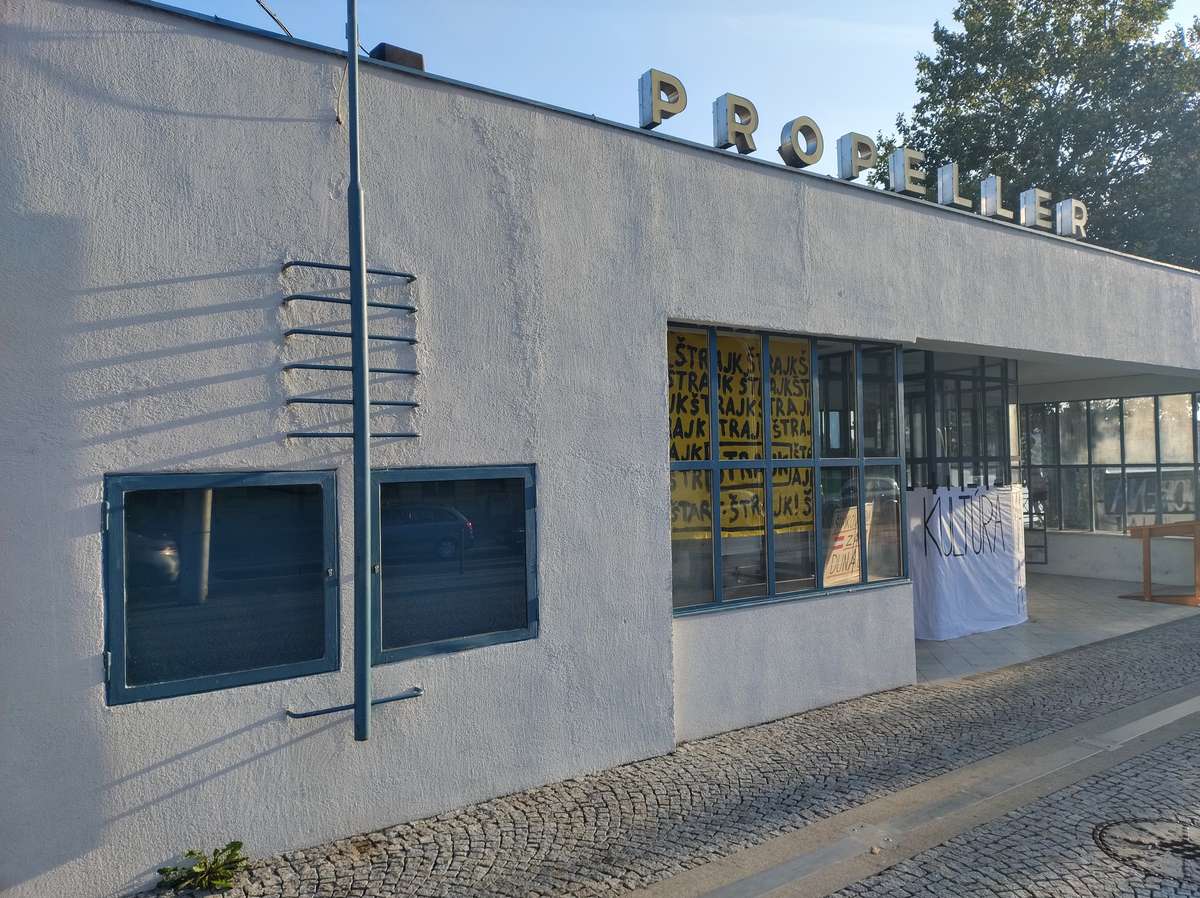 Propeller station in Bratislava by Emil Belluš