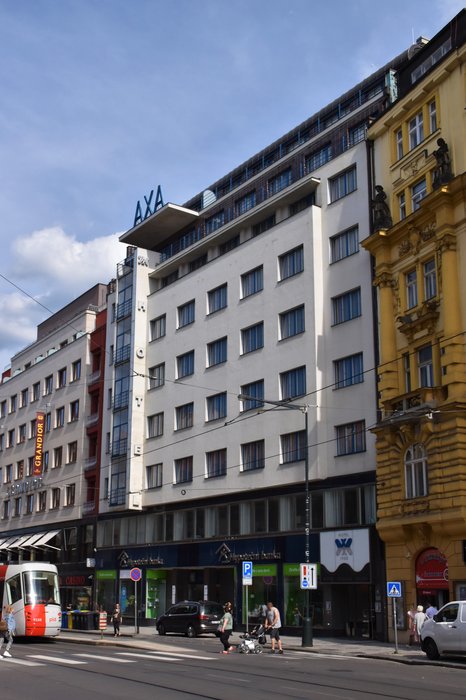 Hotel Axa in Prague by Václav Pilc and Běla Friedländerová