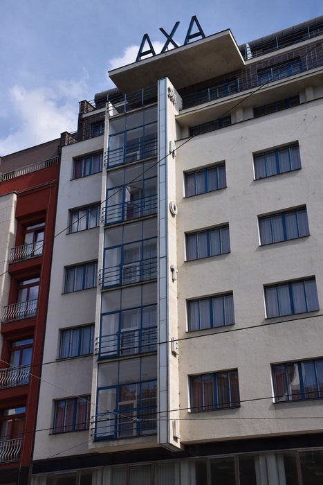 Hotel Axa in Prague by Václav Pilc and Běla Friedländerová