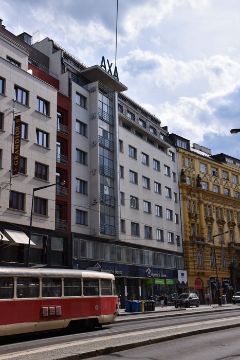 Hotel Axa in Prague by Václav Pilc and Běla Friedländerová