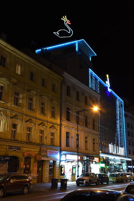 White Swan (Bílá Labuť) in Prague by Jan Gillar et al.