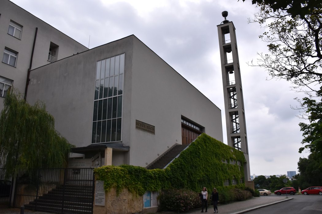 Hus congregational house Husův sbor in Prague by Pavel Janák