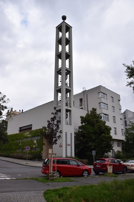 Hus congregational house Husův sbor in Prague by Pavel Janák