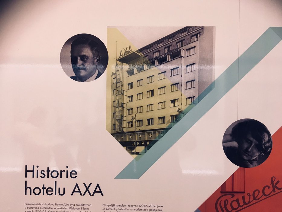 Hotel Axa in Prague by Václav Pilc and Běla Friedländerová