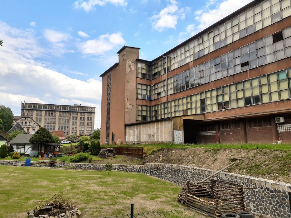 Schindler's Factory in Krásná Lípa by Hans Richter