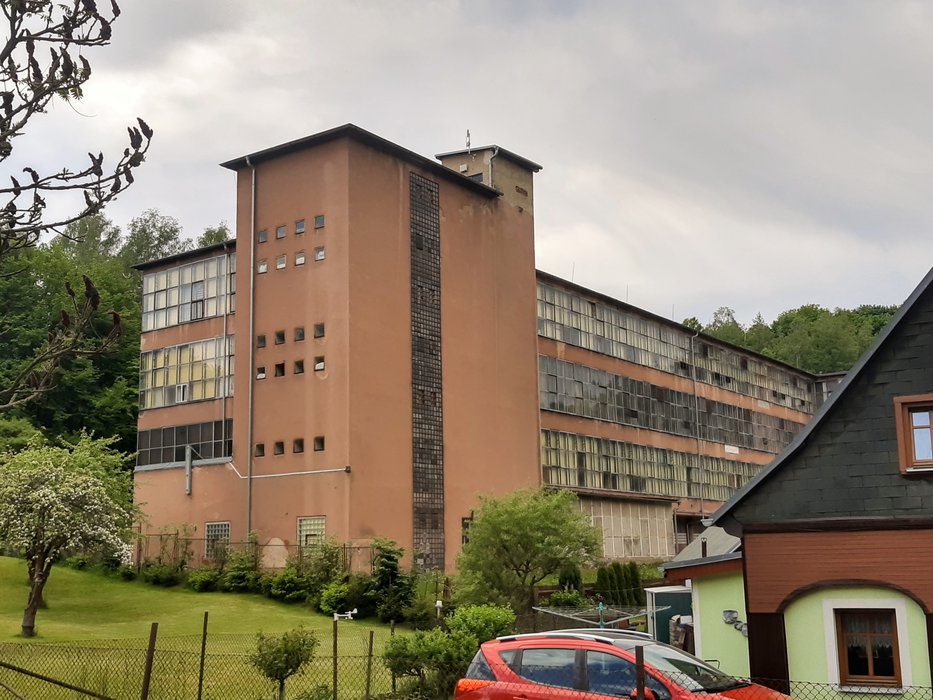 Schindler's Factory in Krásná Lípa by Hans Richter