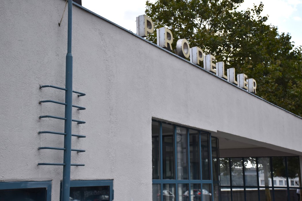 Propeller station in Bratislava by Emil Belluš