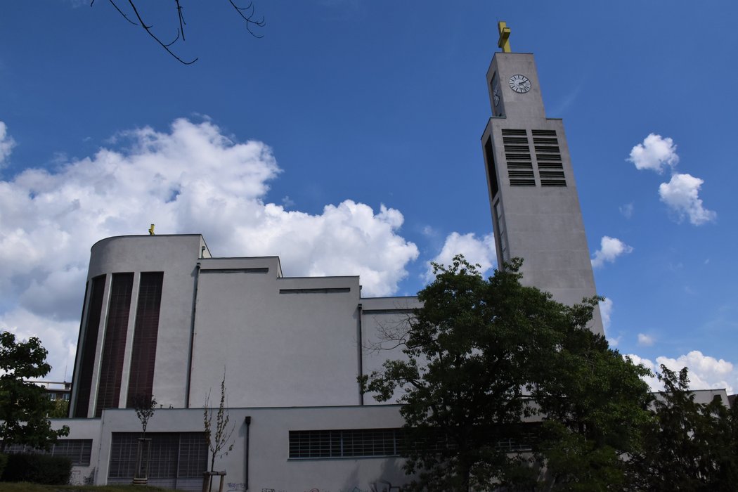 St. Wenceslas Church Kostel sv. Václava in Prague by Gočár